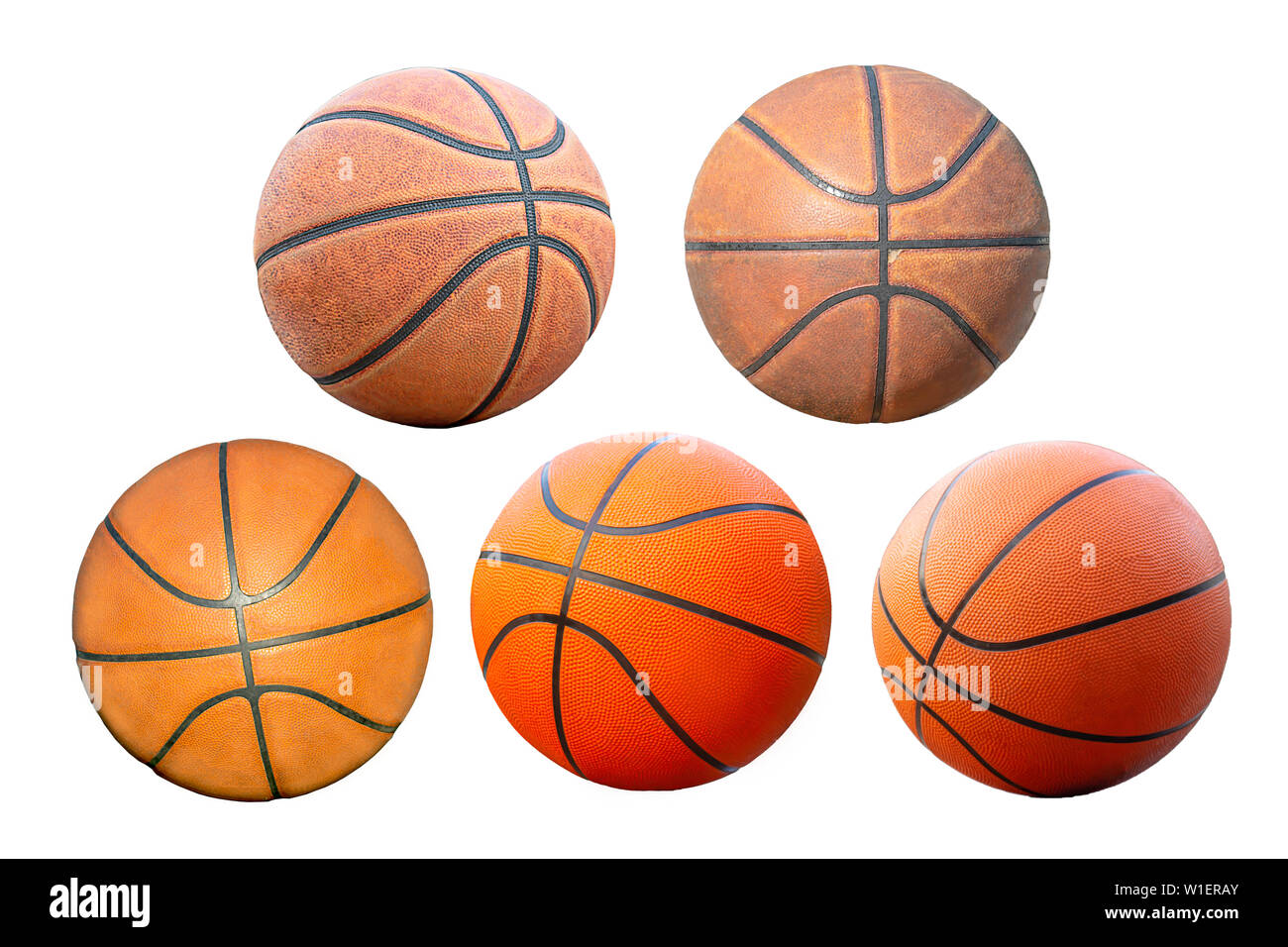 Isolated Basketball on a white background with clipping path Stock ...