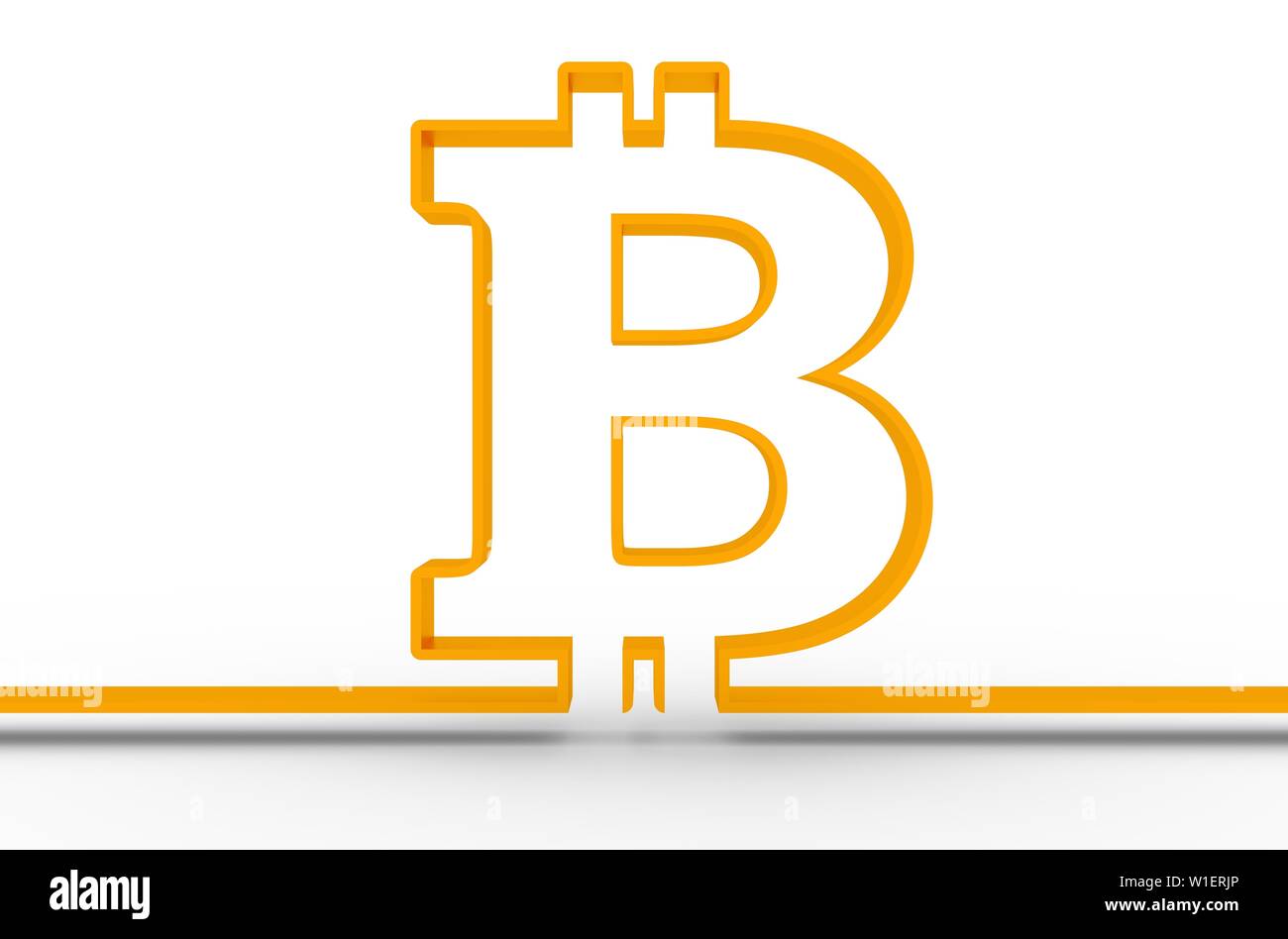 Bitcoin crypto currency symbol Stock Photo - Alamy