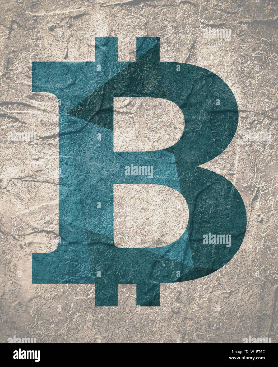Bitcoin crypto currency symbol Stock Photo - Alamy