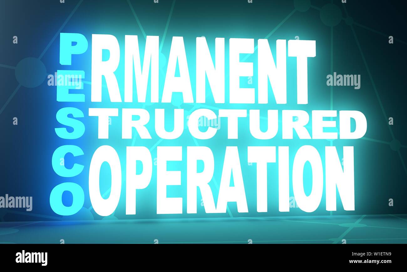 Permanent Structured Cooperation acronym Stock Photo - Alamy