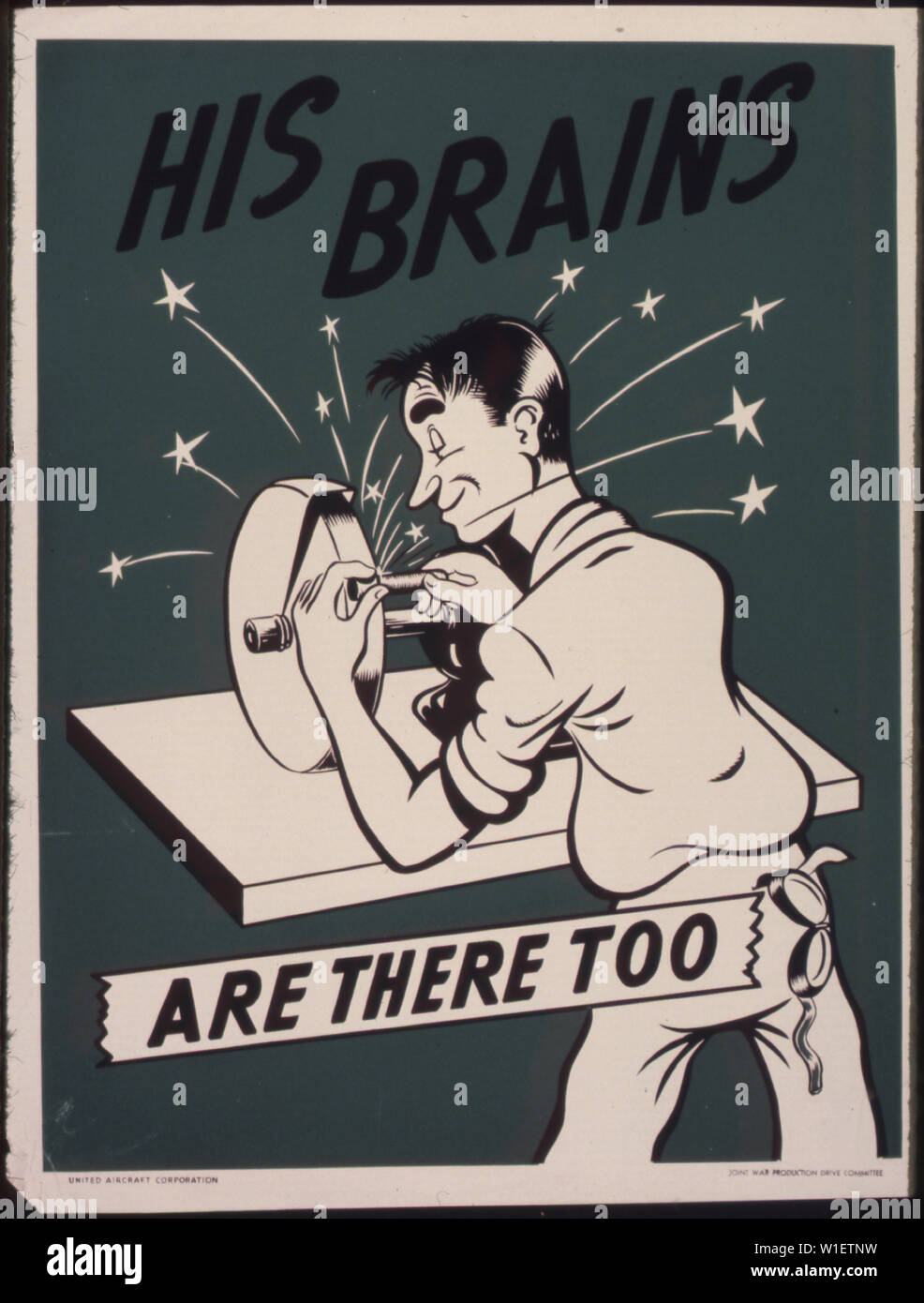 His brains are there too Stock Photo - Alamy