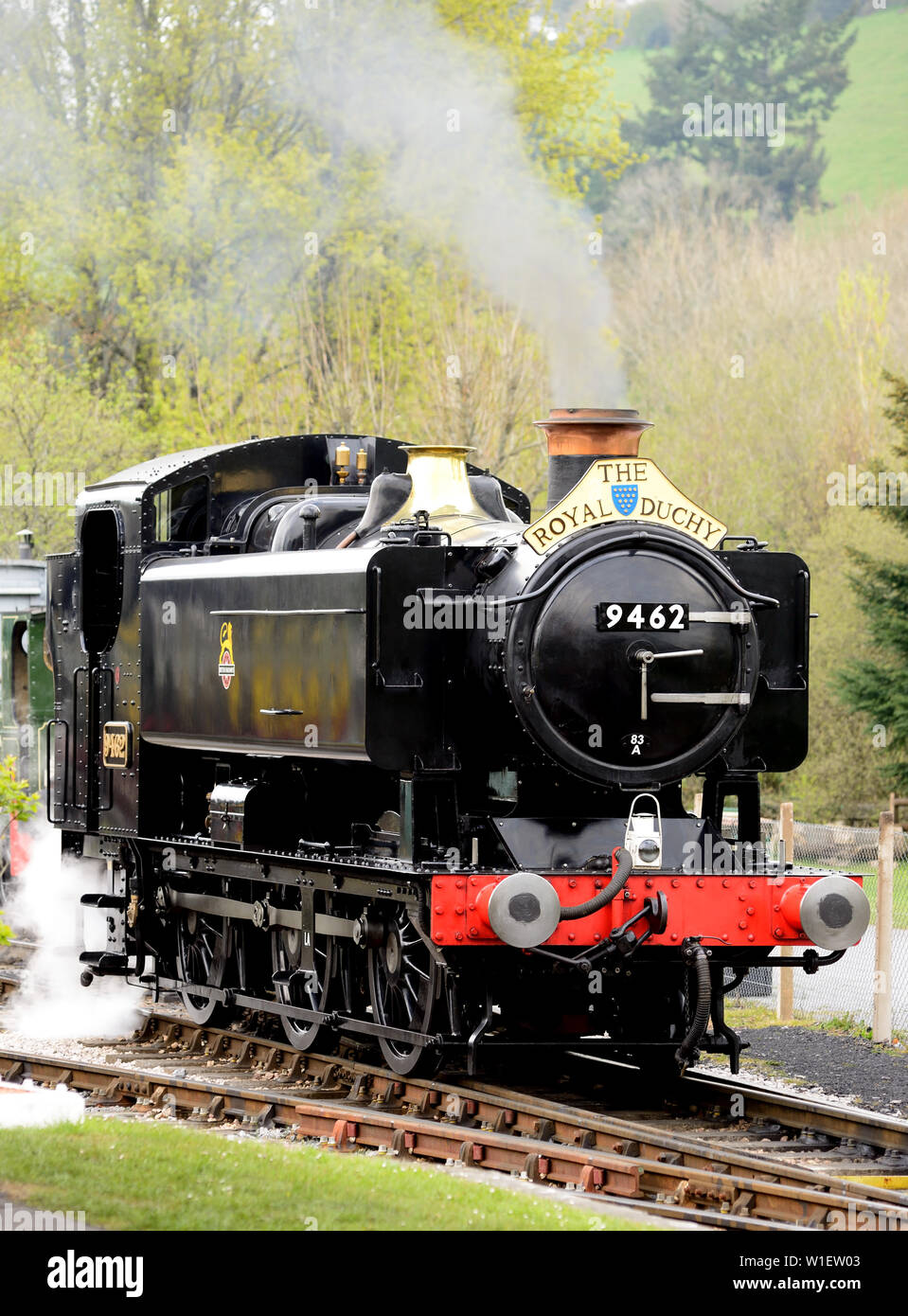 GWR Class 9400 pannier tank No 9466 at Buckfastleigh during the South ...