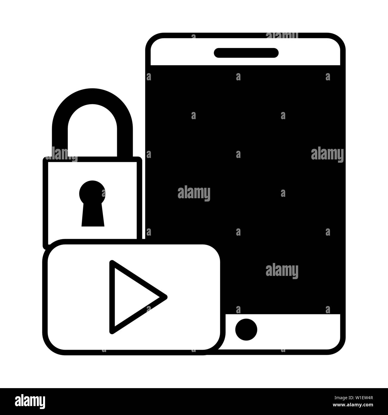 smartphone security wifi free connection vector illustration Stock ...