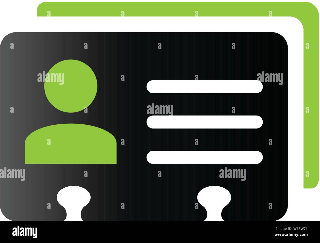 Two tone business card Stock Vector Images - Alamy