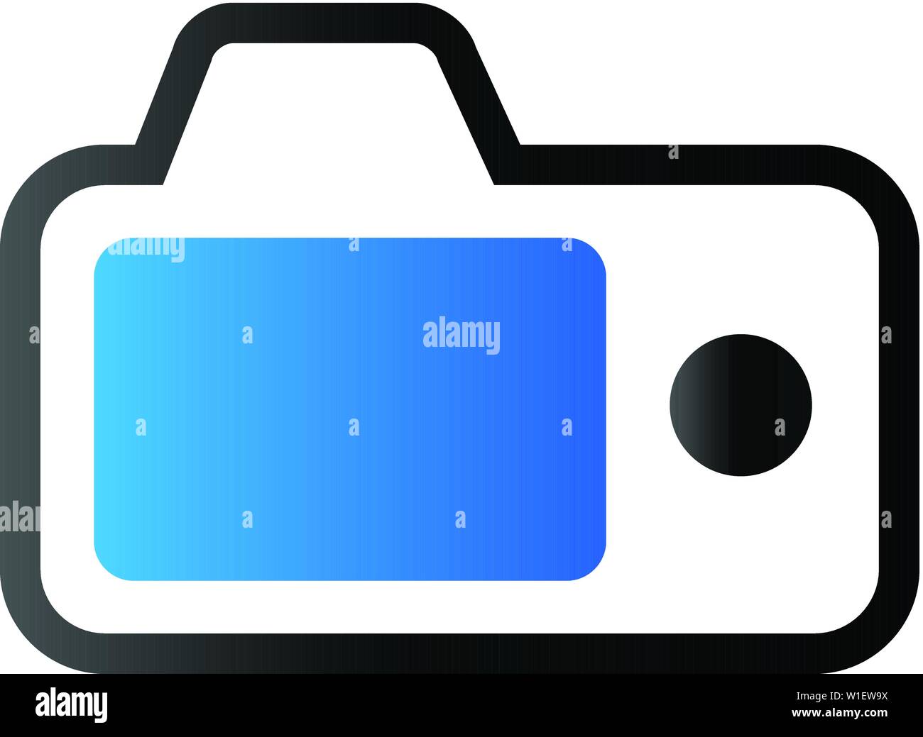 Camera icon in duo tone color. Digital photography snapshot Stock ...