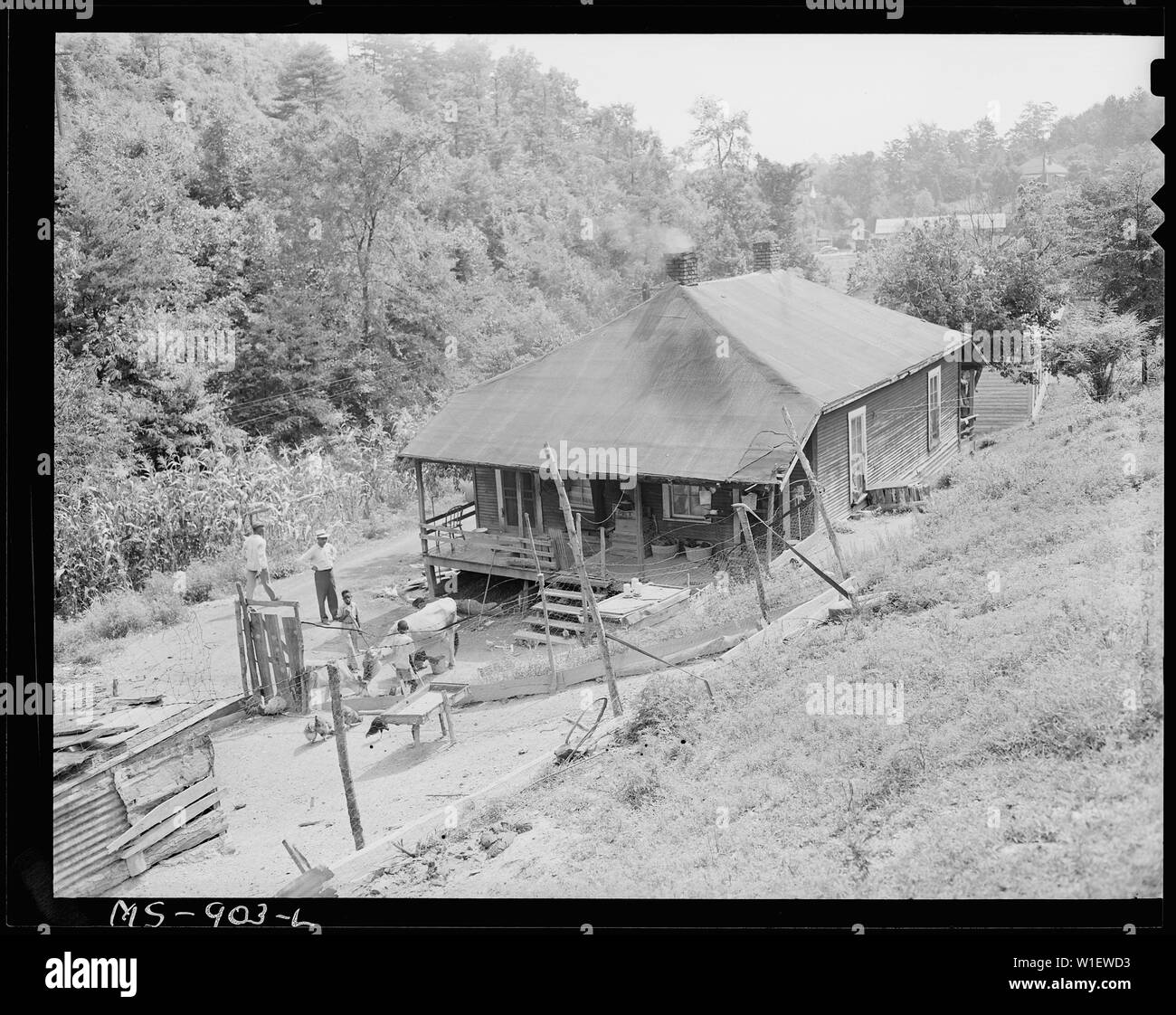Home of Butler Phillips, ... miner, who lives in company housing ...