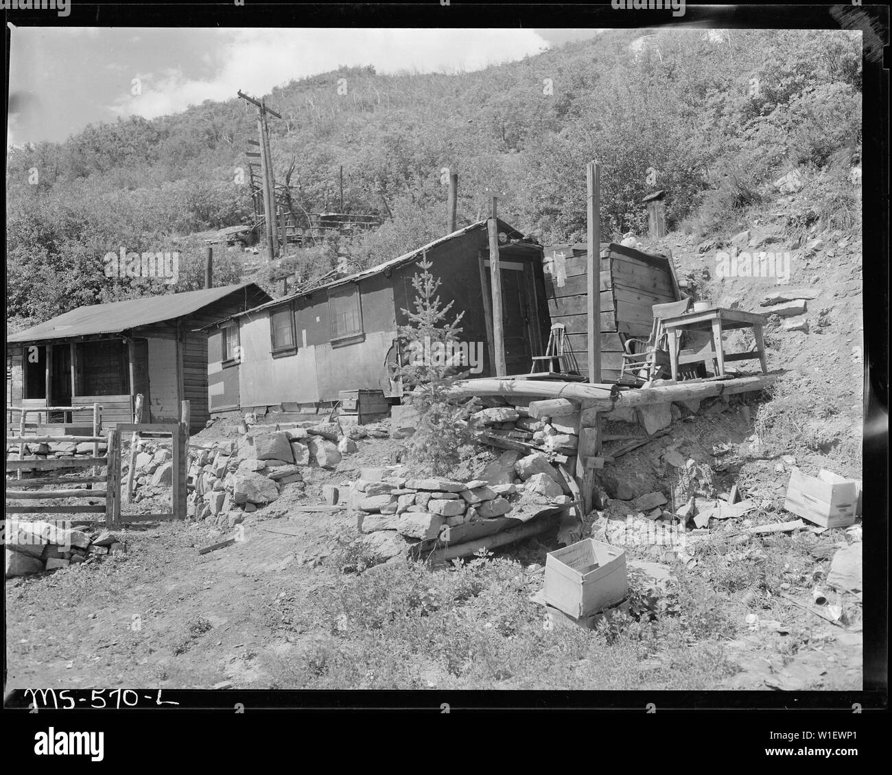 Home of miner living in company housing project. McGowan Coal Company ...