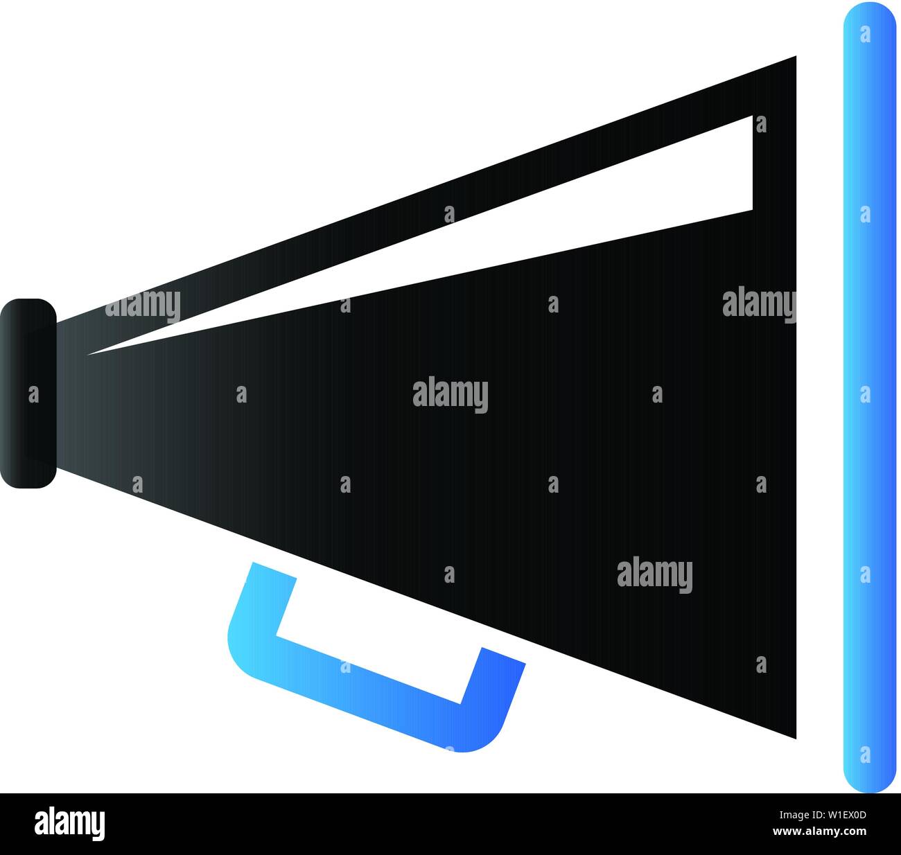 Loudspeaker icon in duo tone color. Loudspeaker movie director Stock ...