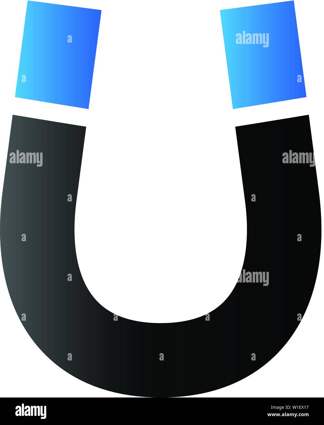 Magnet icon in duo tone color. Object electromagnet metal Stock Vector ...