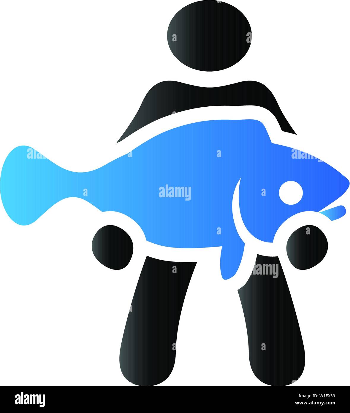 Duo fishing Stock Vector Images - Alamy