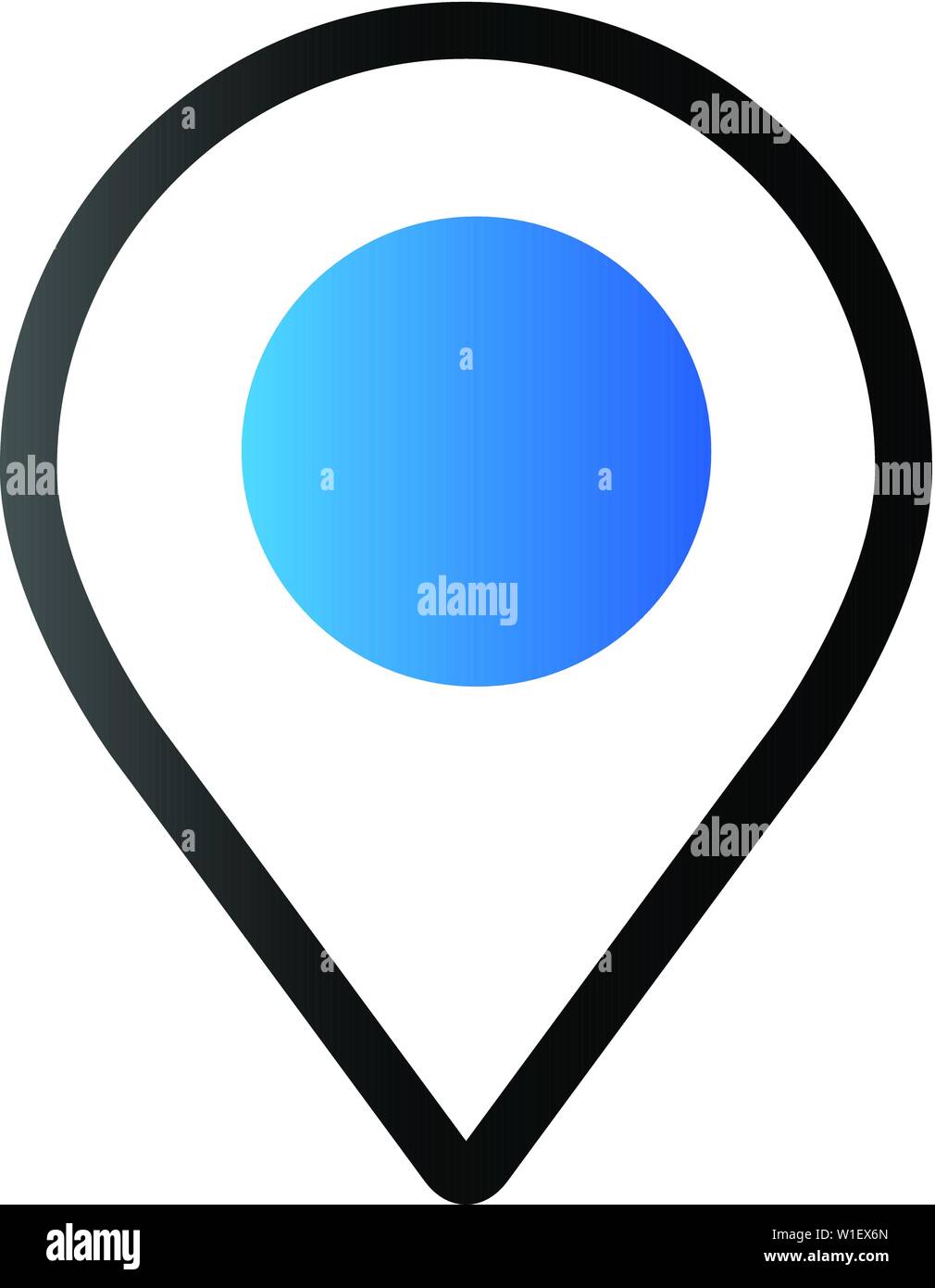 Map two location gps Cut Out Stock Images & Pictures - Alamy