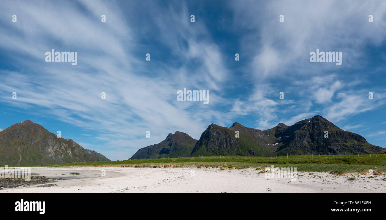 Flakstad beach, Ramberg, Lofoten islands, Norway Stock Photo - Alamy