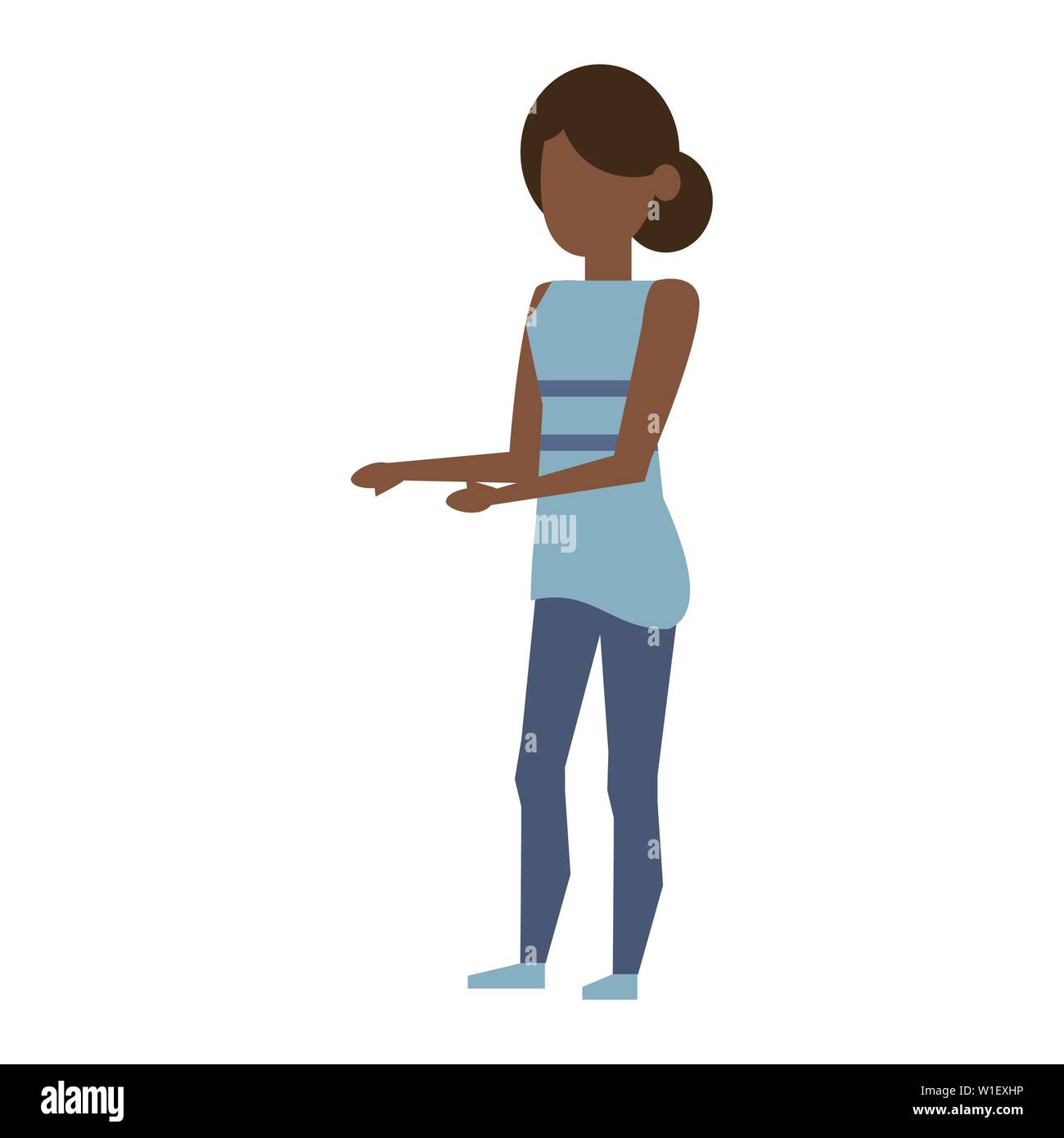 Young woman faceless avatar cartoon Stock Vector Image & Art - Alamy