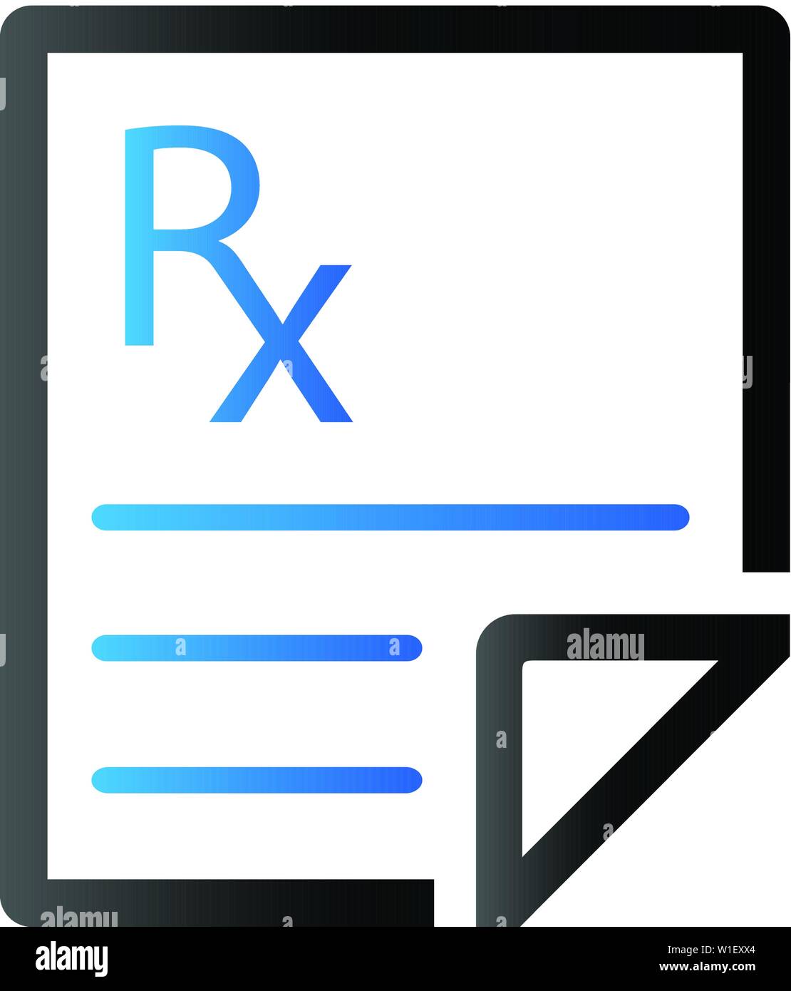 Medical prescription icon in duo tone color. Medicine doctor healthcare ...