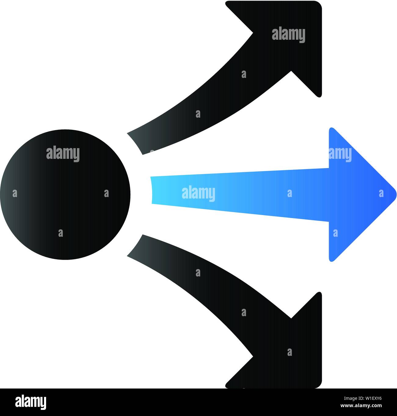 Propagate arrows icon in duo tone color. Business management Stock ...