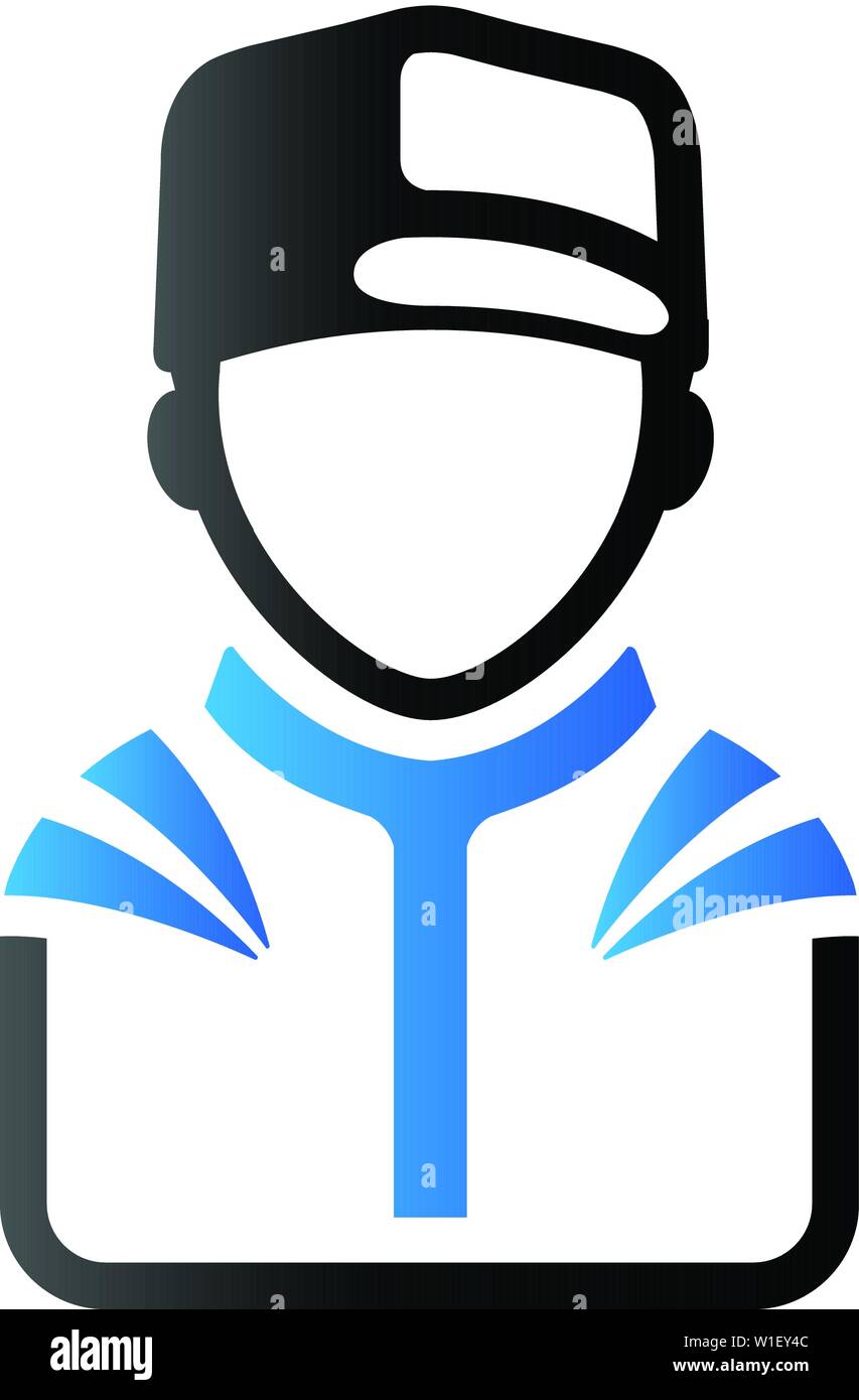 Racer avatar icon in duo tone color. Sport transportation automotive ...