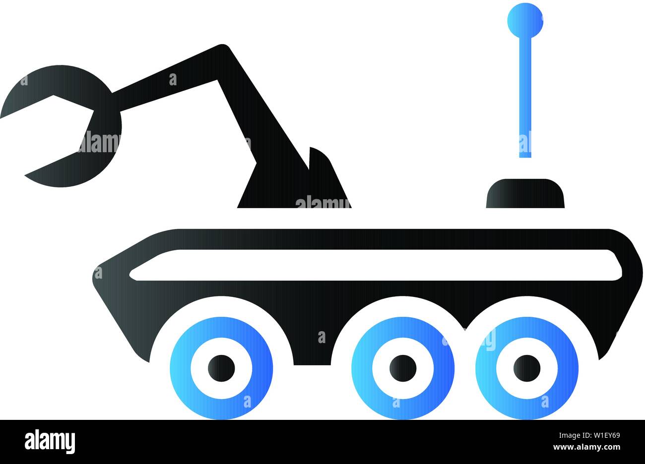 Space rover icon in duo tone color. Vehicle exploration planet Stock ...