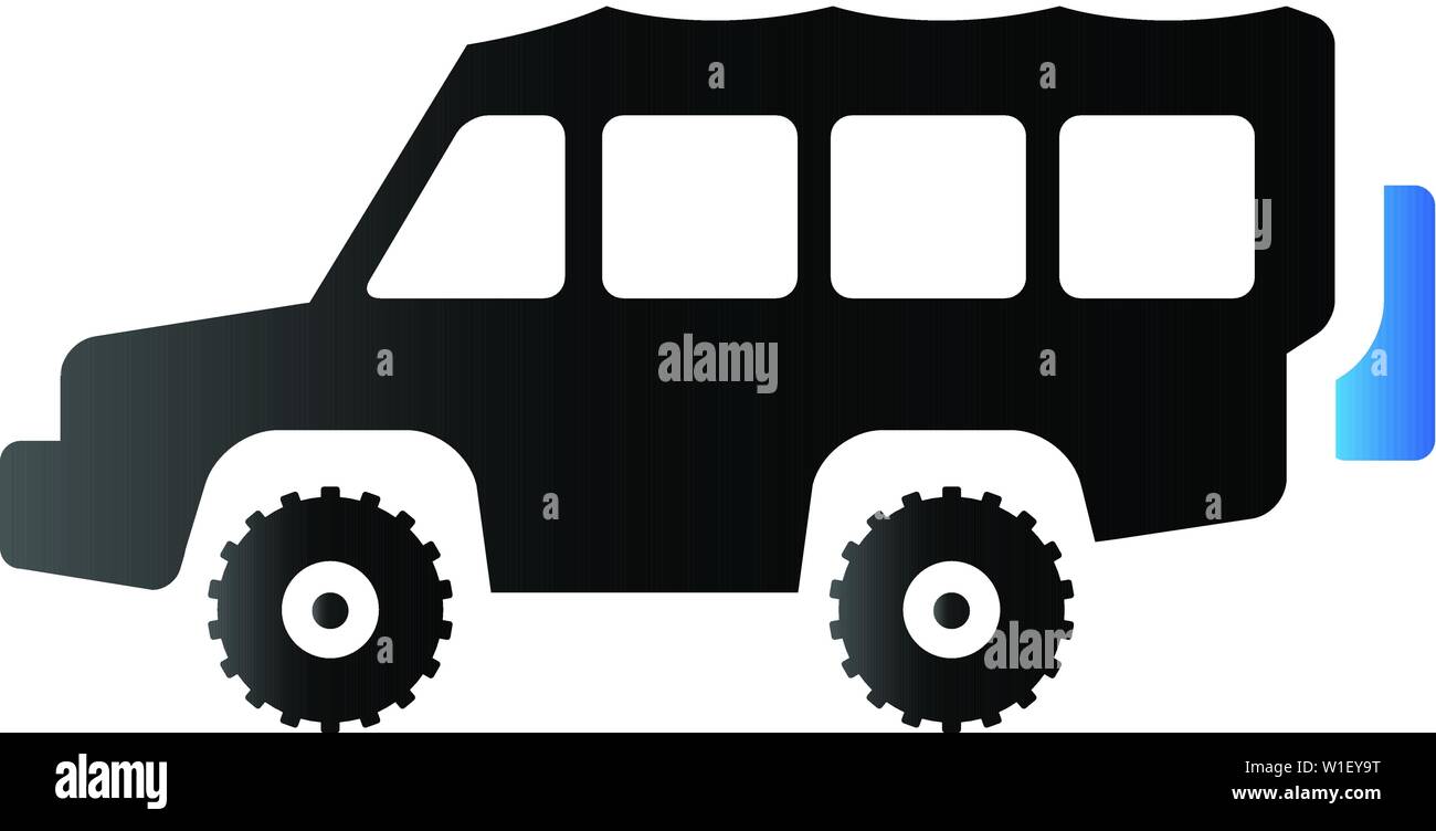 Offroad car icon in duo tone color. Truck double cabin explore Stock ...