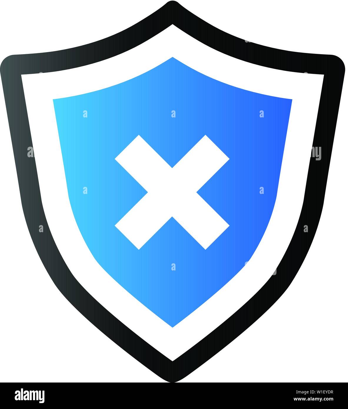 Shield icon in duo tone color. Protection computer antivirus Stock ...