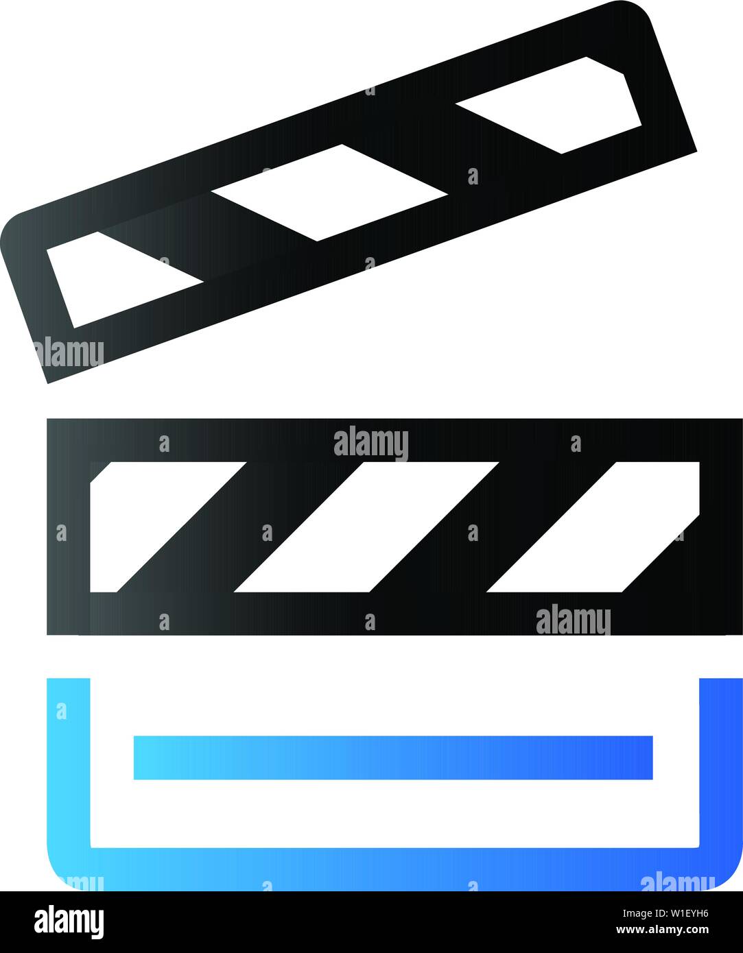 Cinema film icon in duo tone color. Symbol records start Stock Vector ...