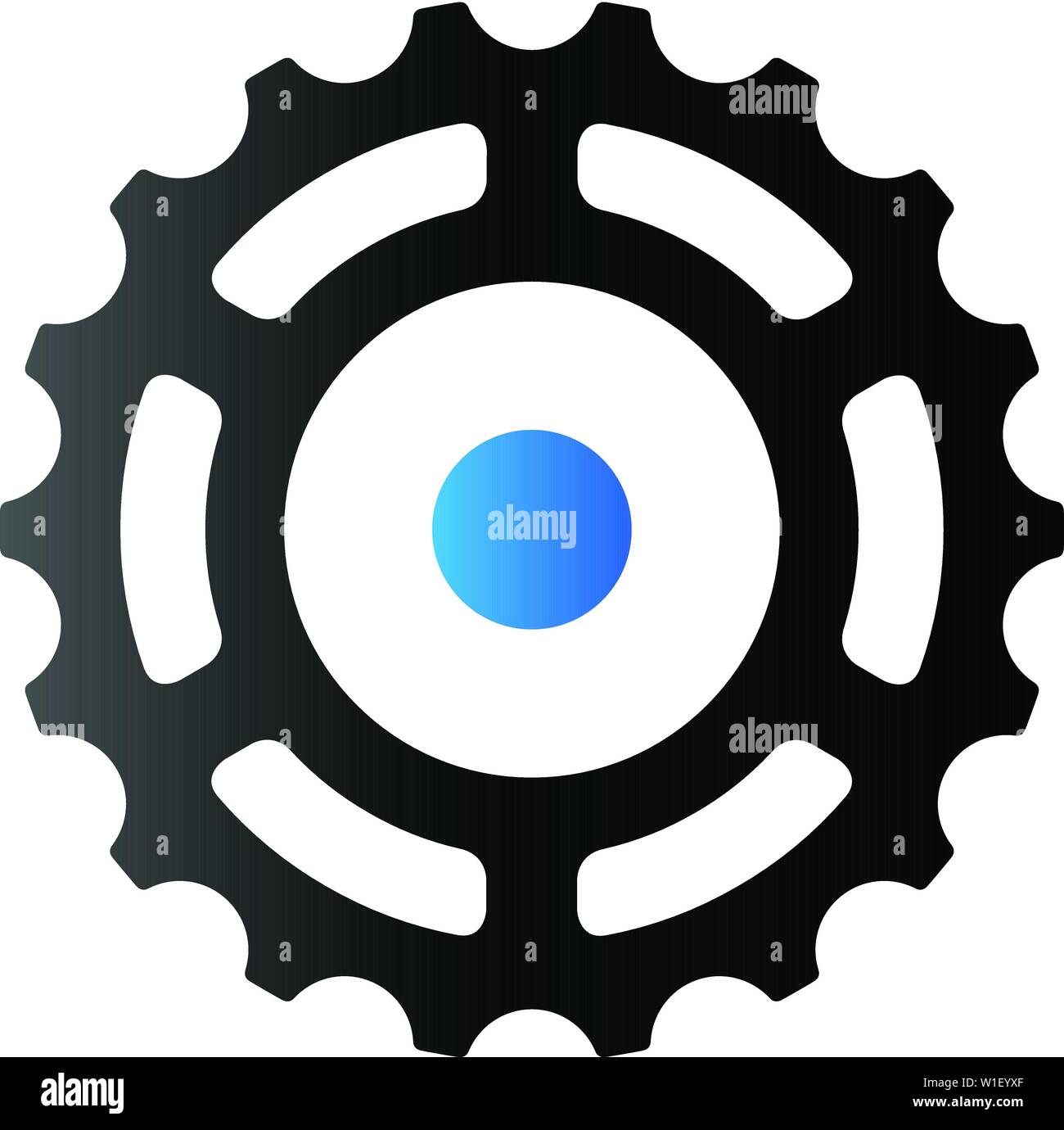 Sprocket icon in duo tone color Stock Vector Image & Art - Alamy
