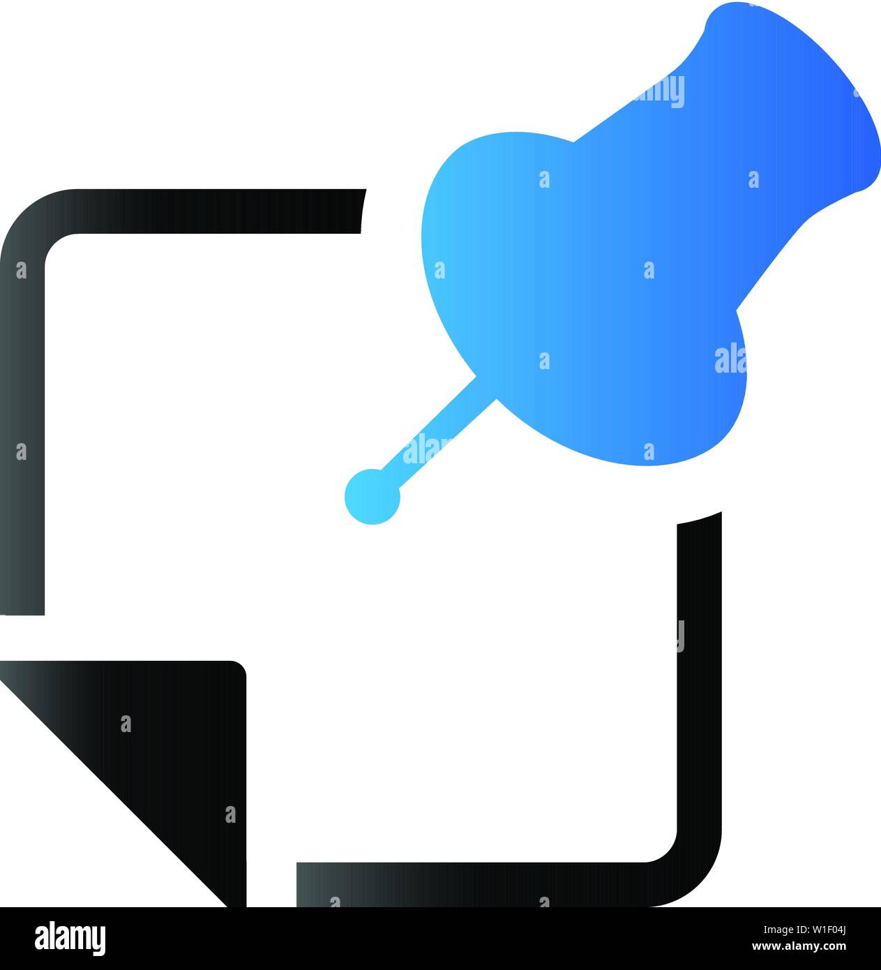 Sticky note icon in duo tone color. Reminder schedule message Stock ...