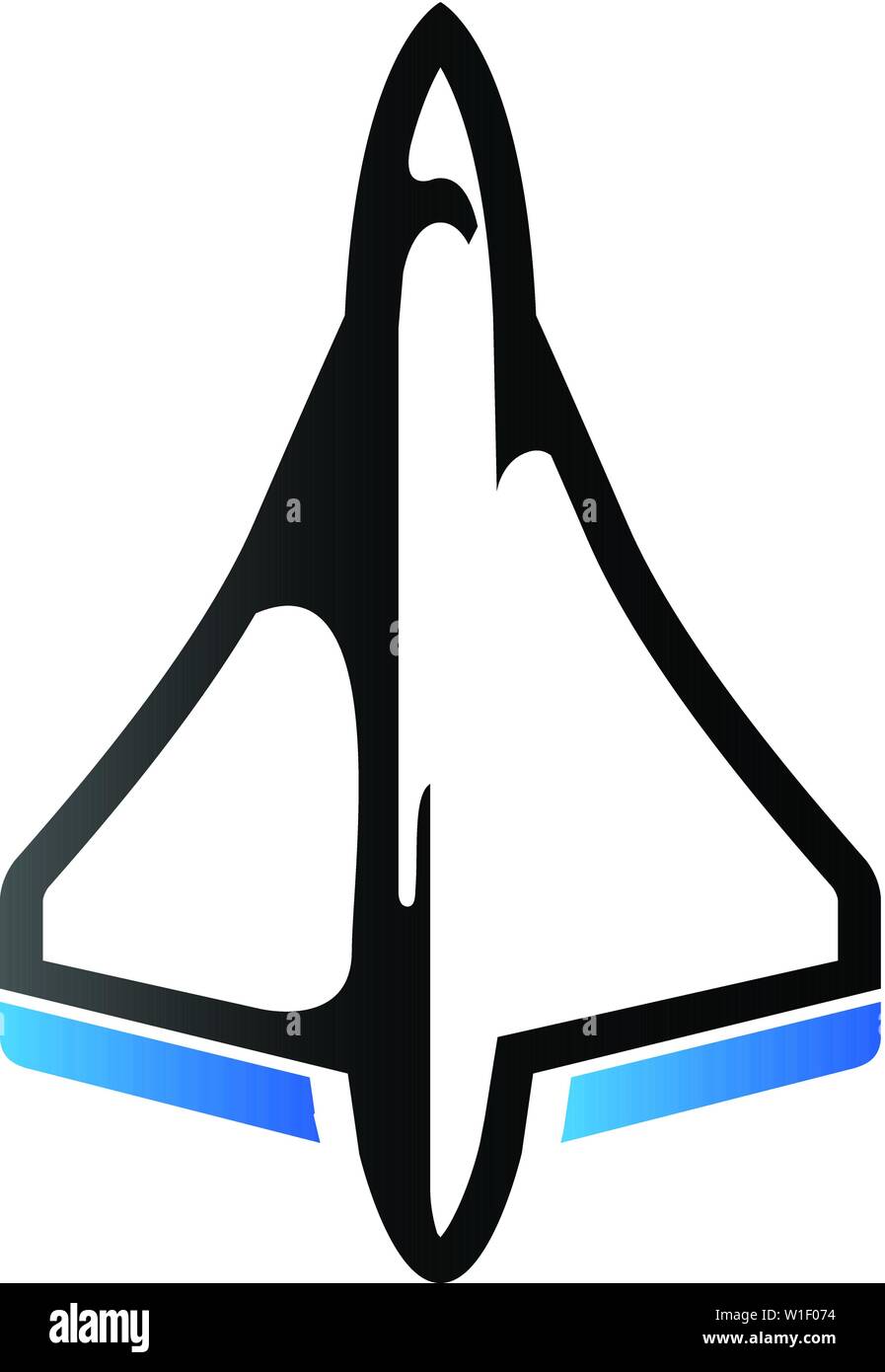 Supersonic airplane icon in duo tone color. Aircraft speed passenger ...
