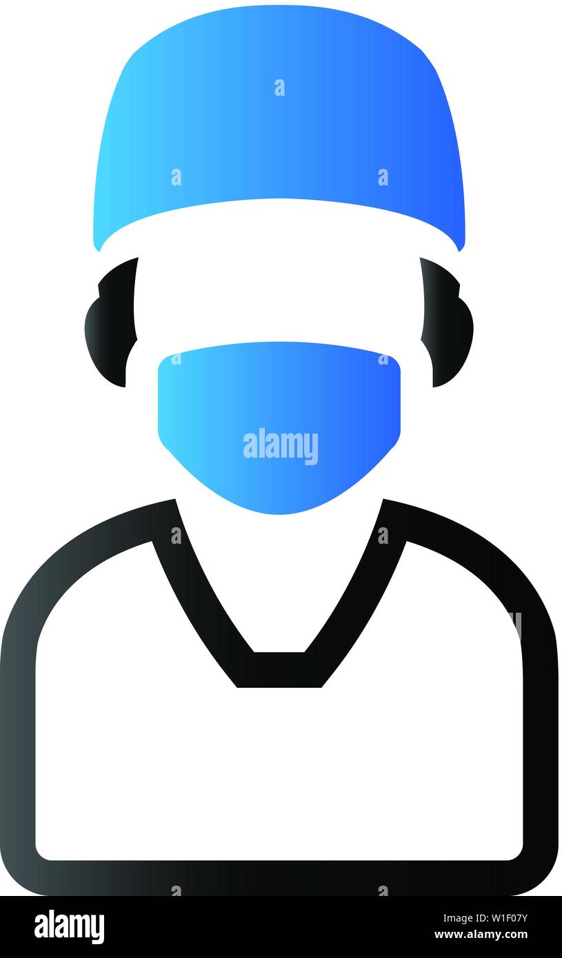 Surgeon icon in duo tone color. Medical surgery doctor operation Stock ...