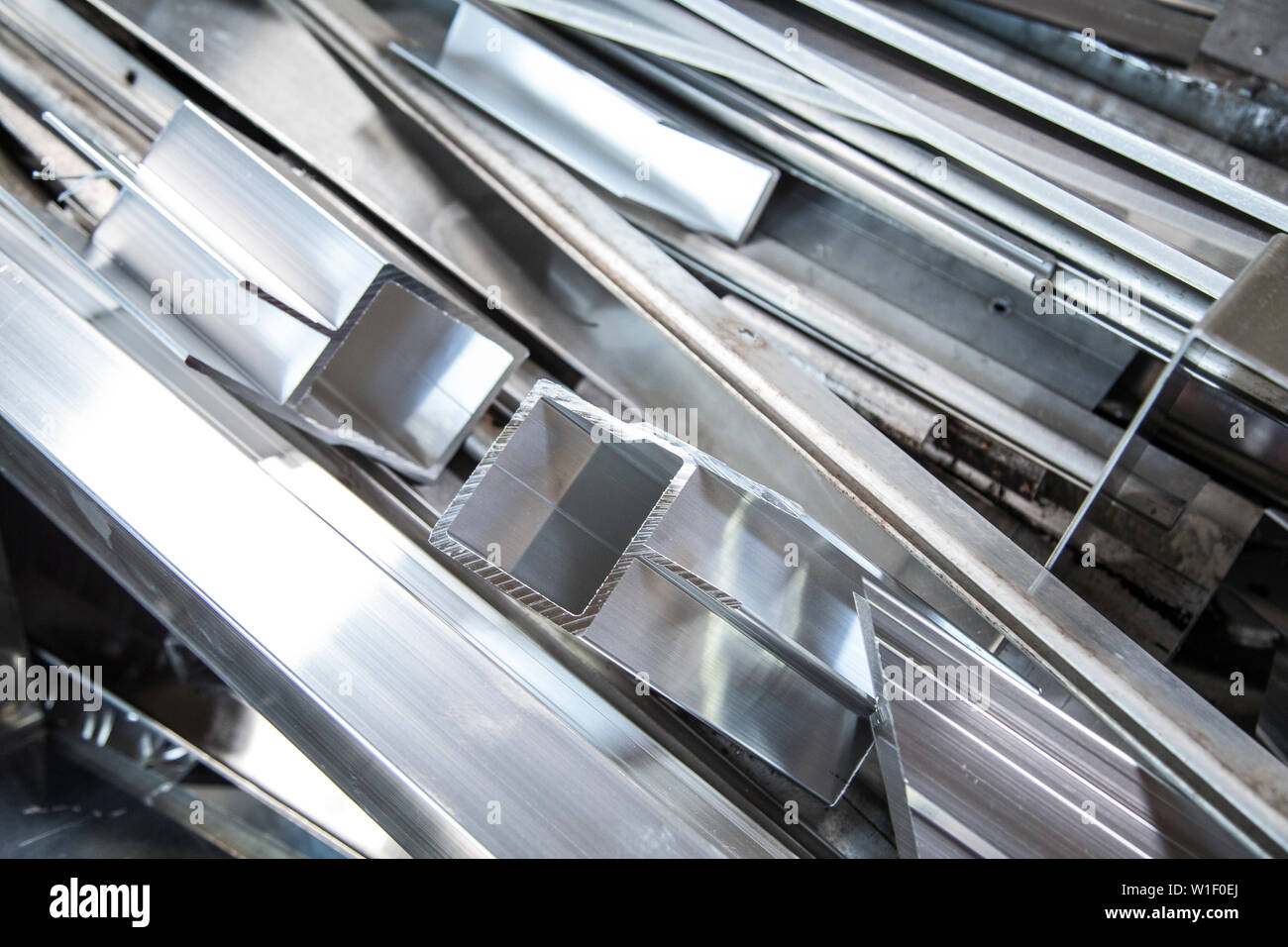 Stacks of metal rods Stock Photo - Alamy