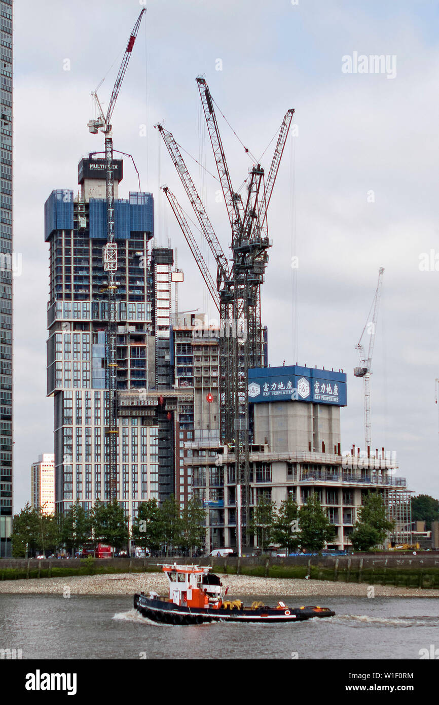 Nine elms aerial development hi-res stock photography and images - Alamy