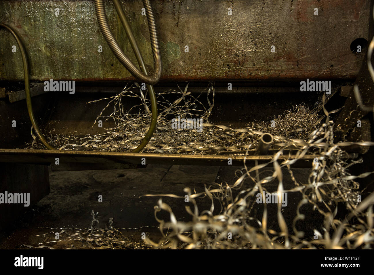Steel shavings in machine hi-res stock photography and images - Alamy