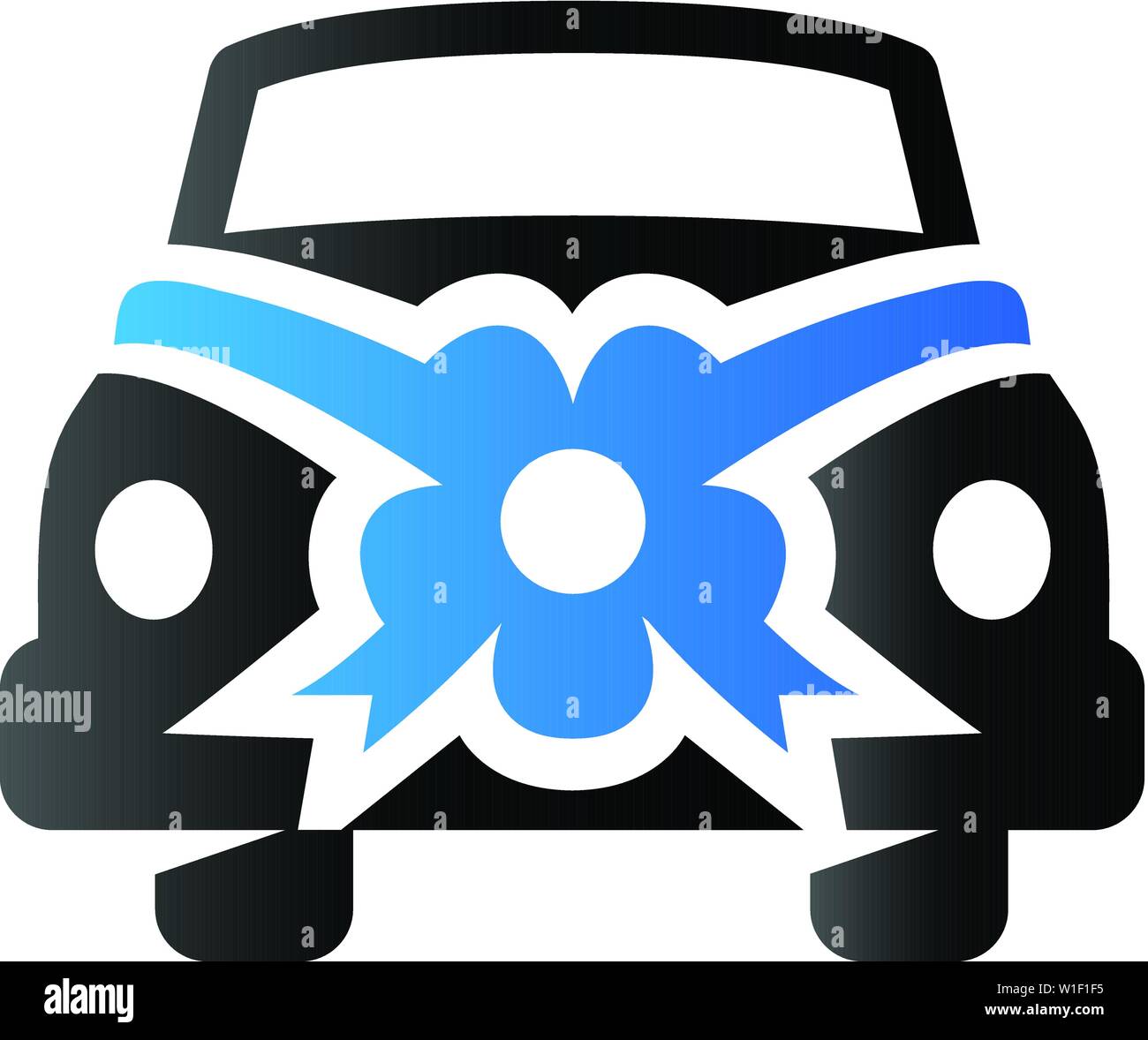 Wedding car icon in Stock Vector Images - Alamy