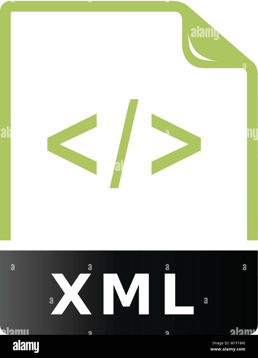 Xml File Format Icon In Duo Tone Color Computer Software Web Design 2171
