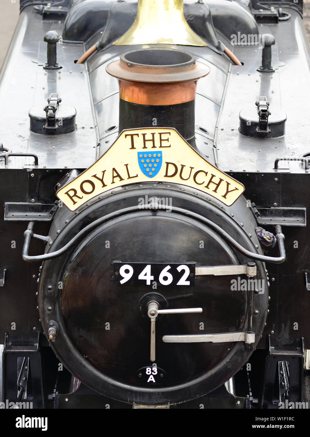 GWR Class 9400 pannier tank No 9466 at Buckfastleigh during the South ...