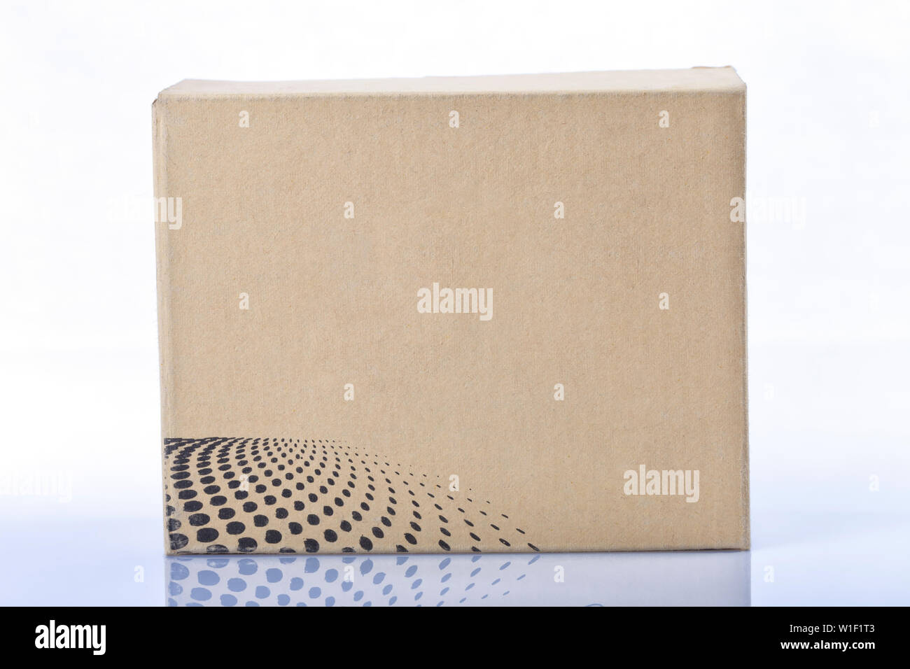 A cardboard box isolated on white background Stock Photo - Alamy