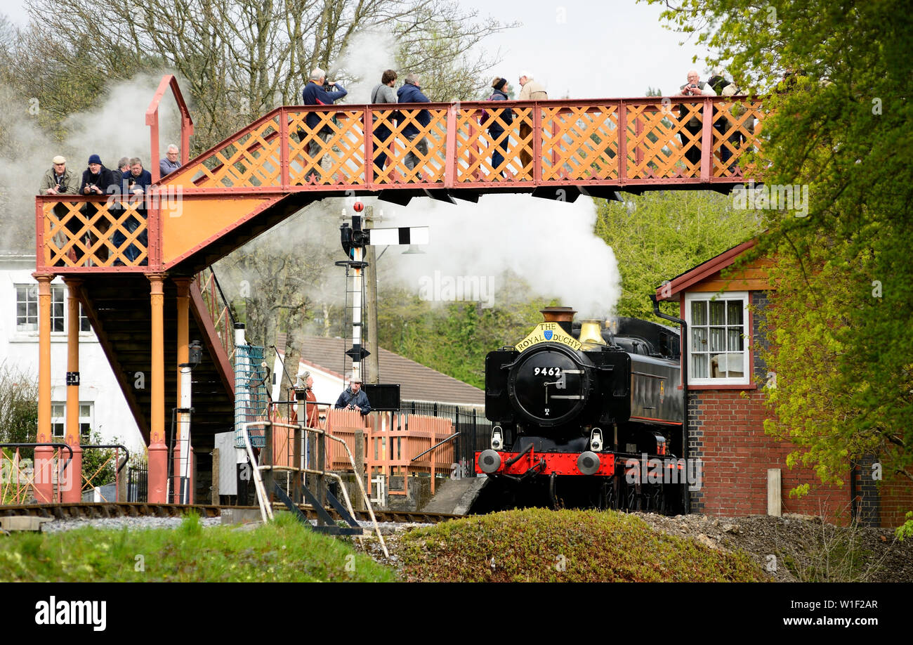 GWR Class 9400 pannier tank No 9466 at Buckfastleigh during the South ...