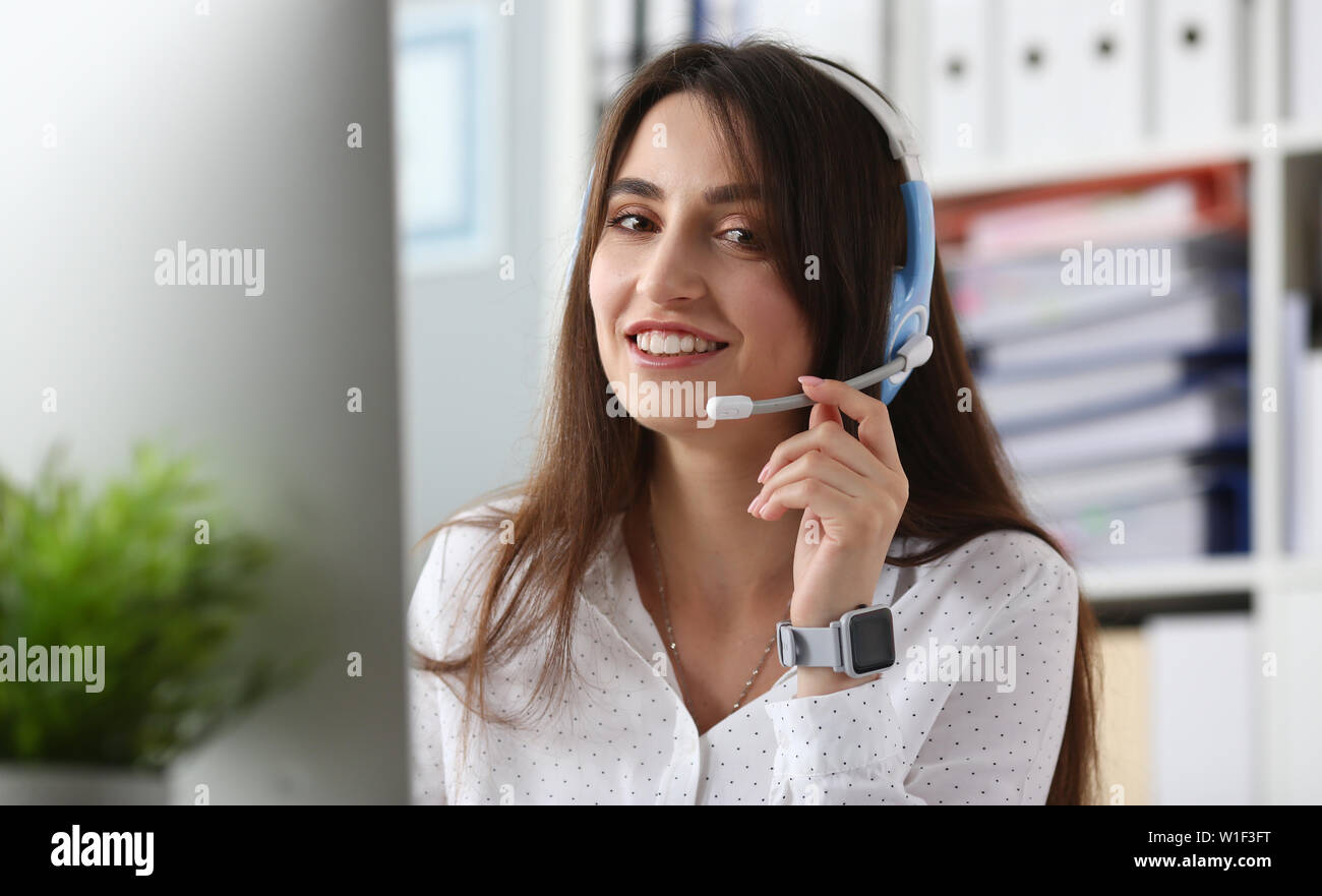Beautiful female employee hi-res stock photography and images - Alamy