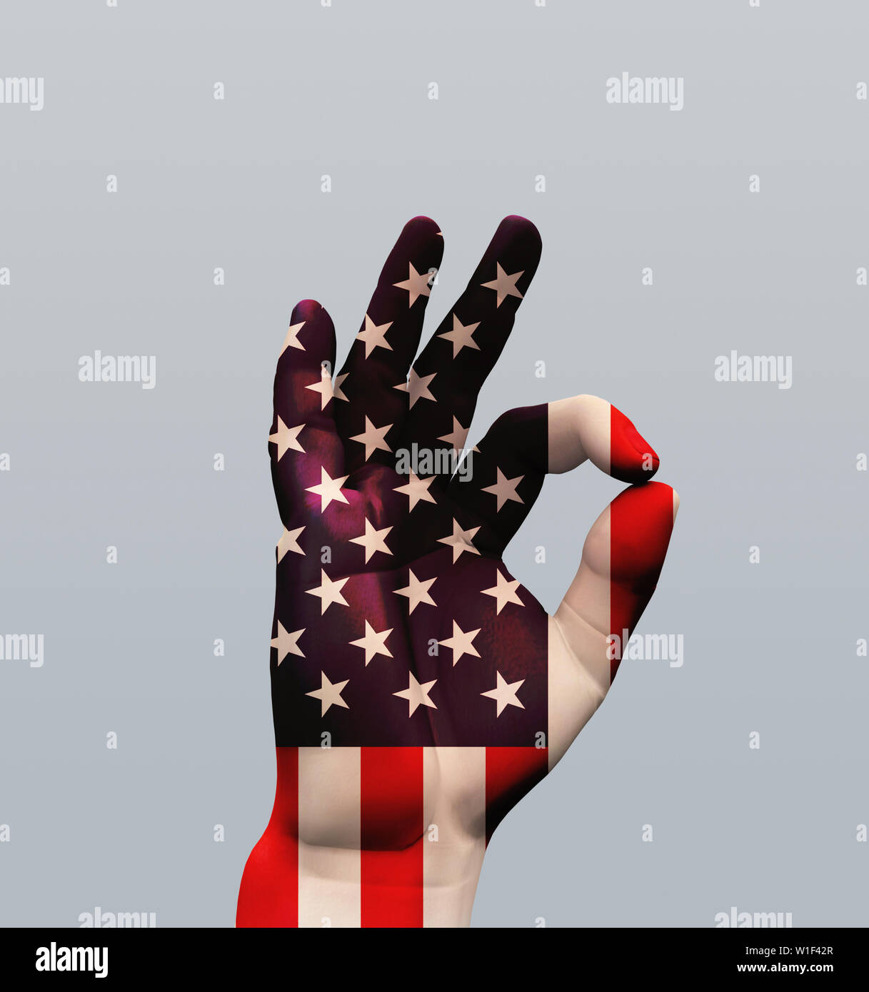 USA OK. Hand gesture sign Stock Photo - Alamy