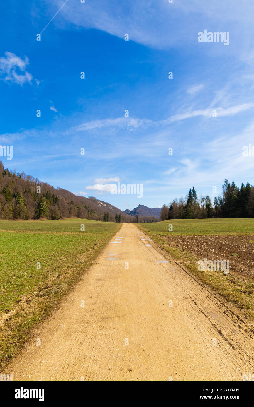 Countryside landscape in spring, agriculture Stock Photo - Alamy