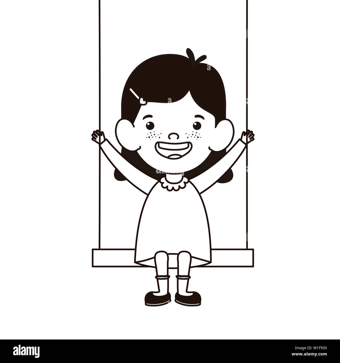 Baby swing seat Stock Vector Images - Alamy