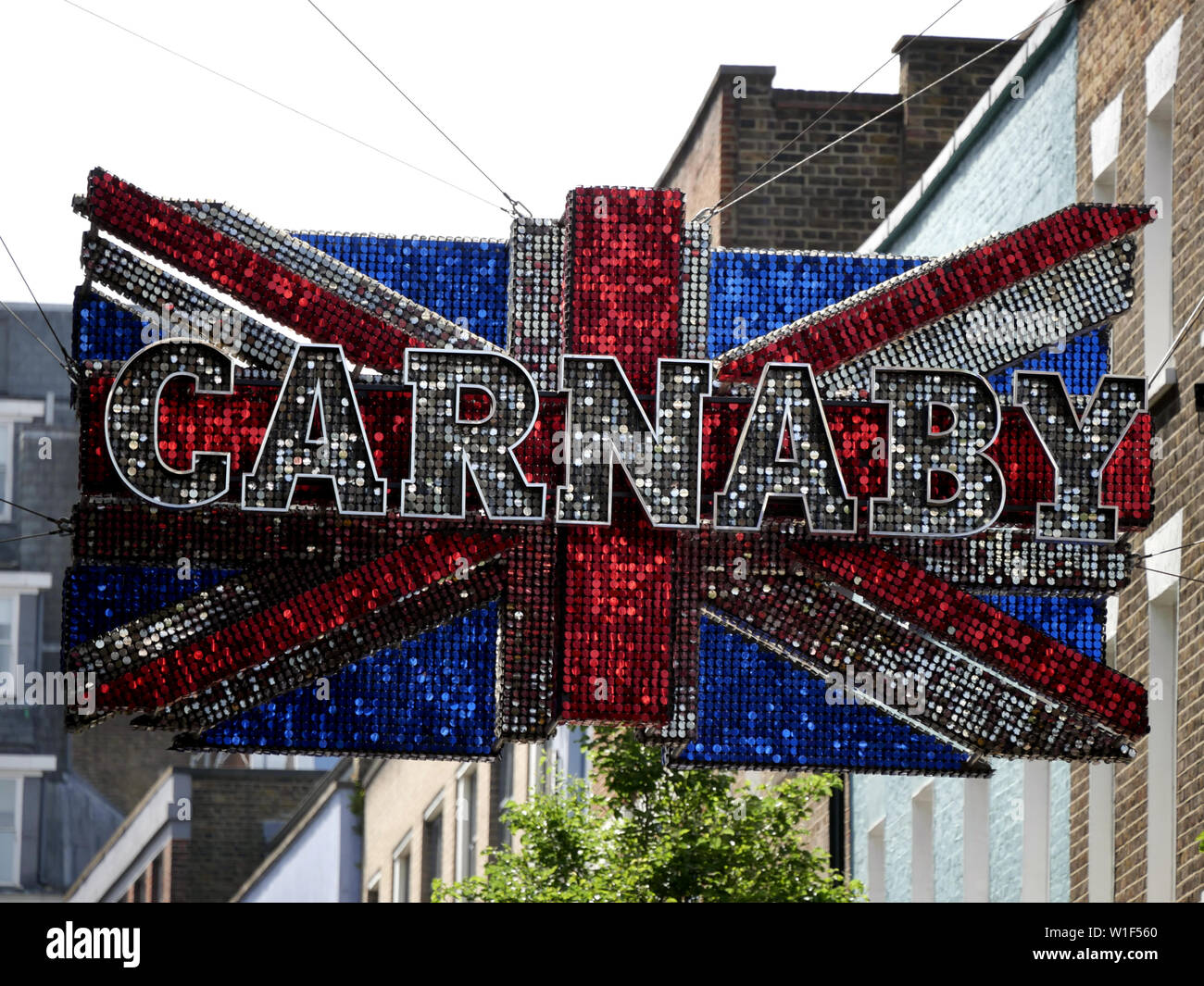 Carnaby union jack sign hi-res stock photography and images - Alamy
