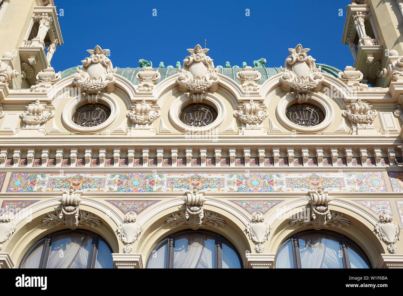 MONTE CARLO, MONACO - AUGUST 21, 2016: Ancient Casino building back ...