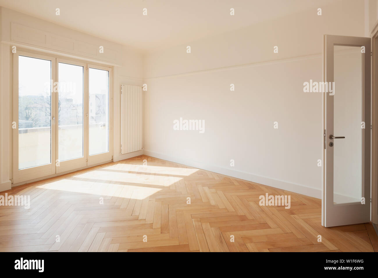 Room with big windows Stock Photo - Alamy