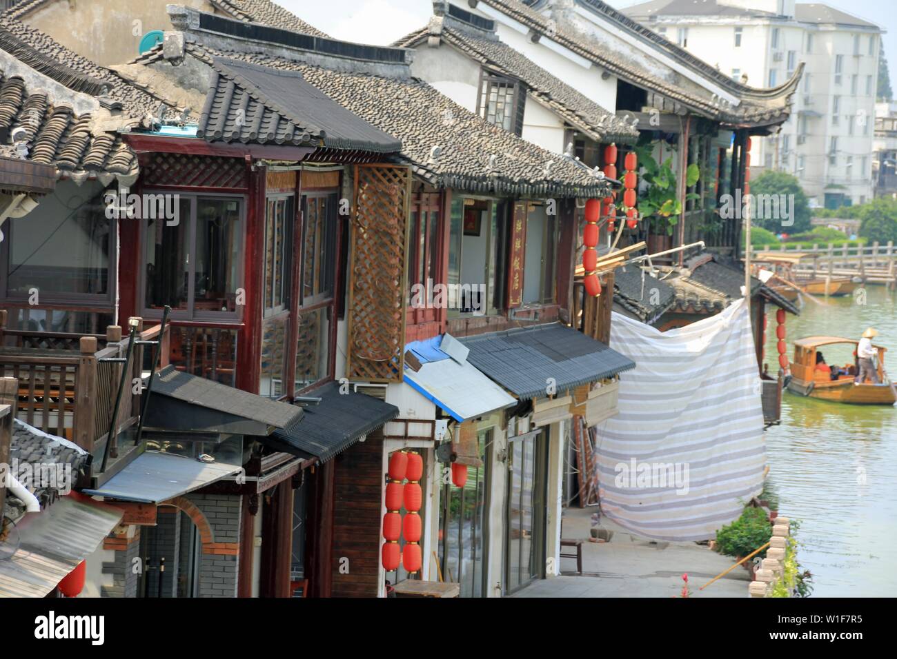 street scene in traditional quarter of shanghai Stock Photo - Alamy