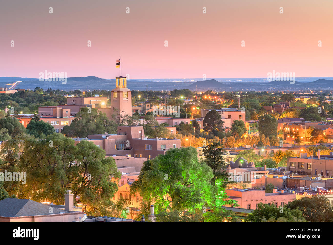 Santa fe city mexico aerial view hi-res stock photography and images ...