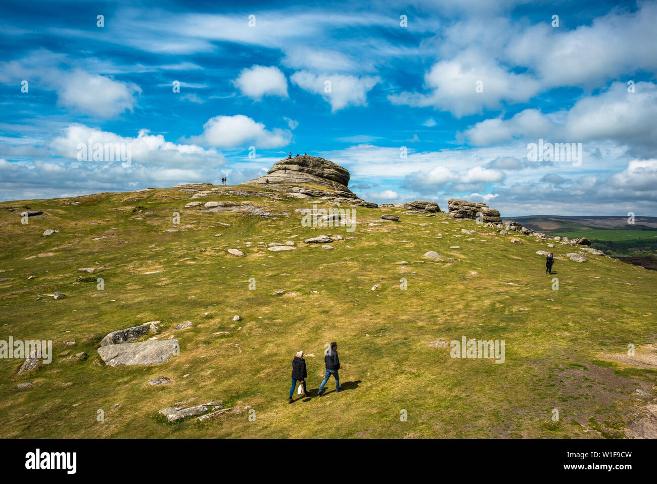 Haytor Rock, in Dartmoor National park, Devon, England, UK Stock Photo ...