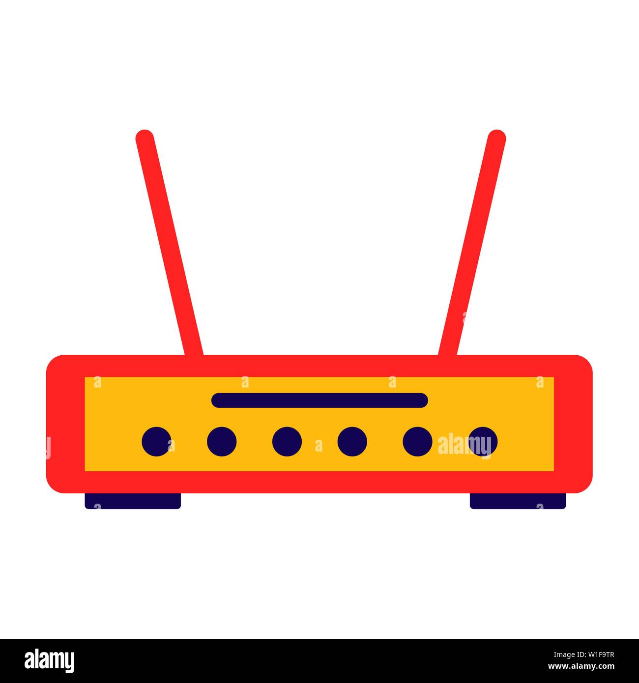 router internet on white background vector illustration Stock Vector ...