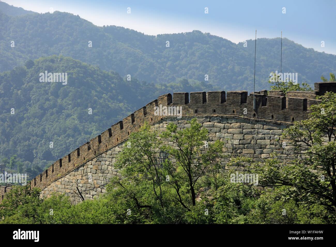 huge chinese wall near bejing in china Stock Photo - Alamy