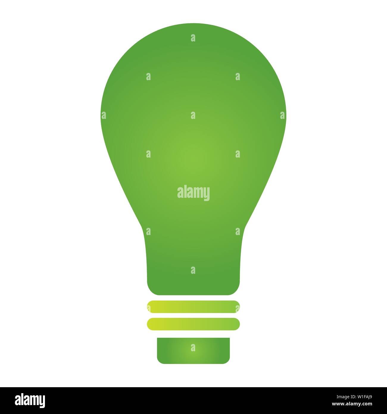 green light bulb eco friendly environment vector illustration Stock ...