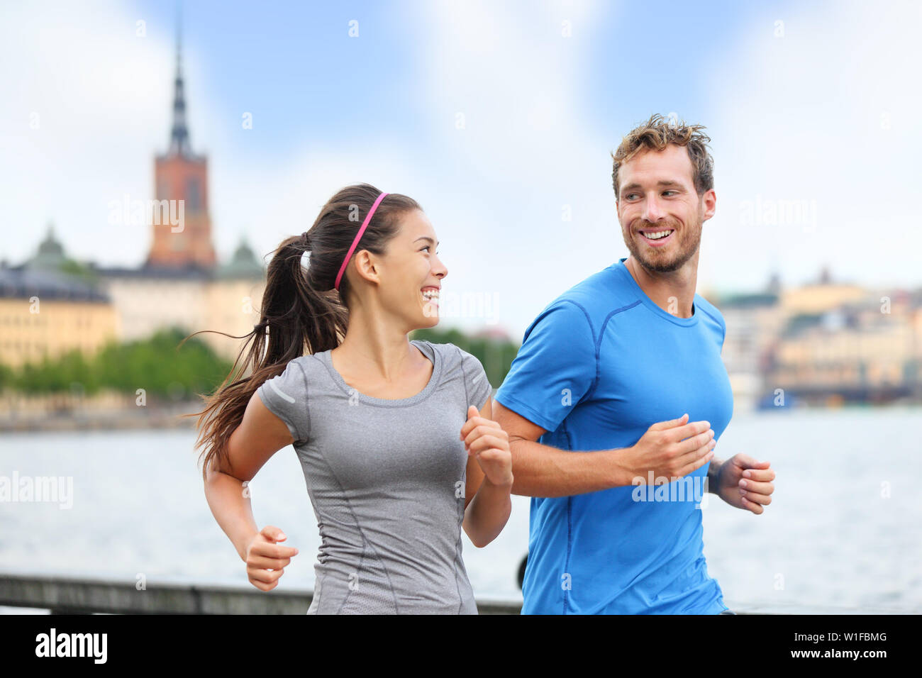 Swedish woman happy running hi-res stock photography and images - Alamy
